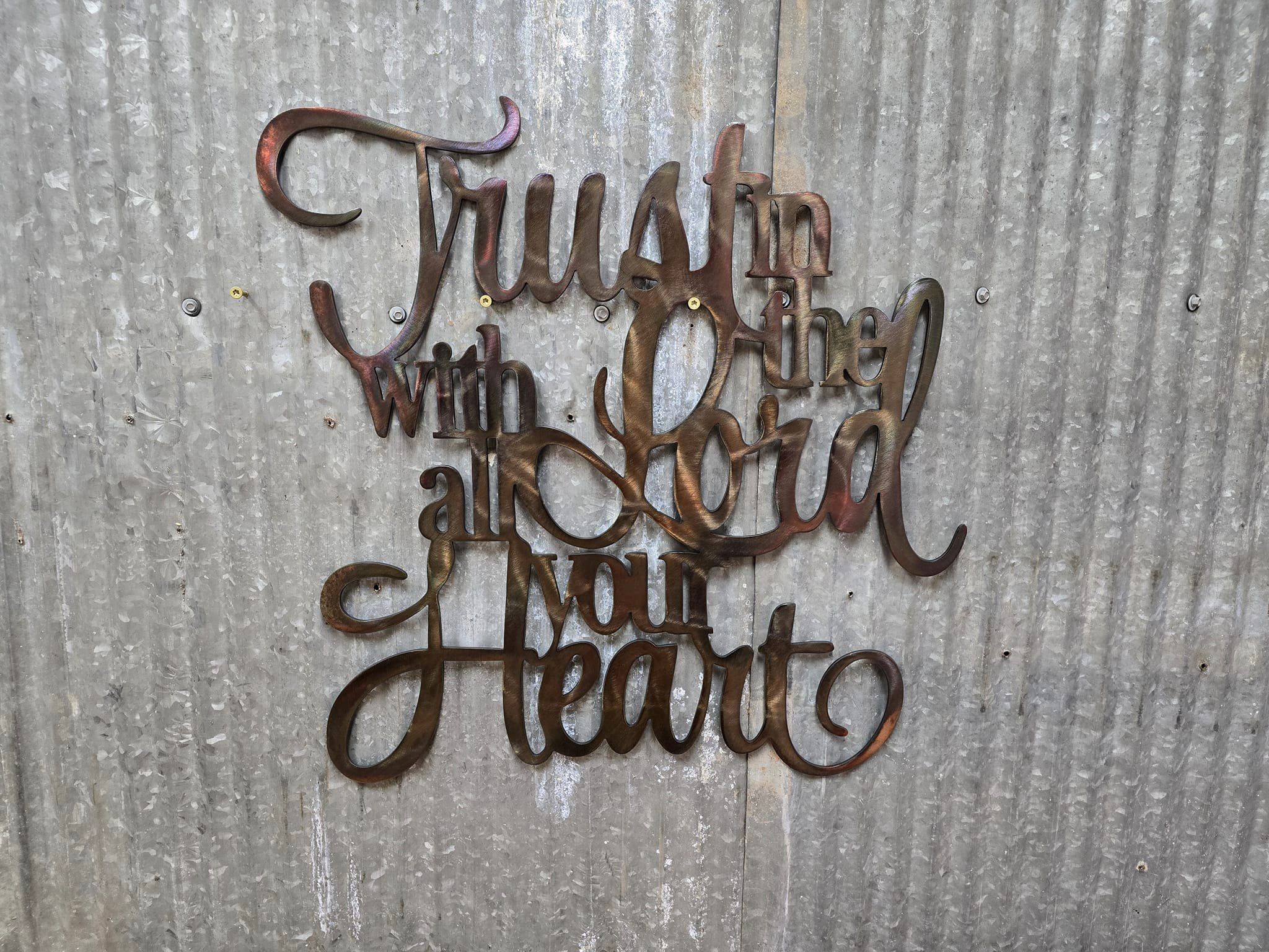 Trust in the Lord – Christian Metal Wall Art